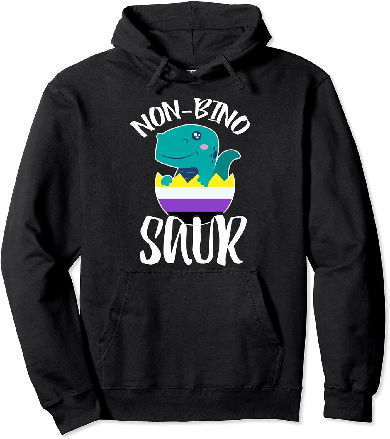 Amazon.com: Non BinoSaur Dino Non Binary Pullover Hoodie : Clothing, Shoes & Jewelry